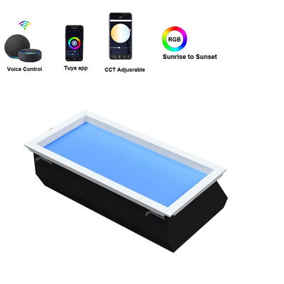 ROHS Ceiling Artificial LED Skylight Mimics Sunlight Recessed 30x60 CCT ...