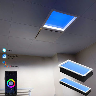 90% Light Transmission Surface Mounted Faux Skylight Panels in Rectangle