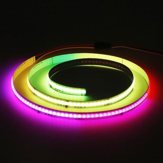 Cuttable DC 24V 12V RGB COB LED Strip Length 5M 10M CCT 2700K-6000K