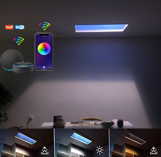 CRI 90 6000lm Artificial Sunlight Panel 110VAC Circadian Rhythm For Office