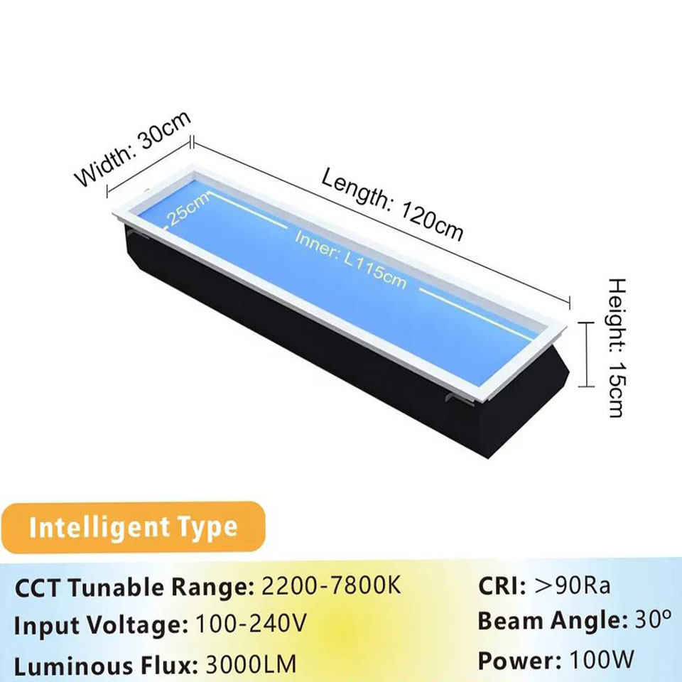 Two Mode CCT Voice Activated Artificial LED Skylight With Remote Control