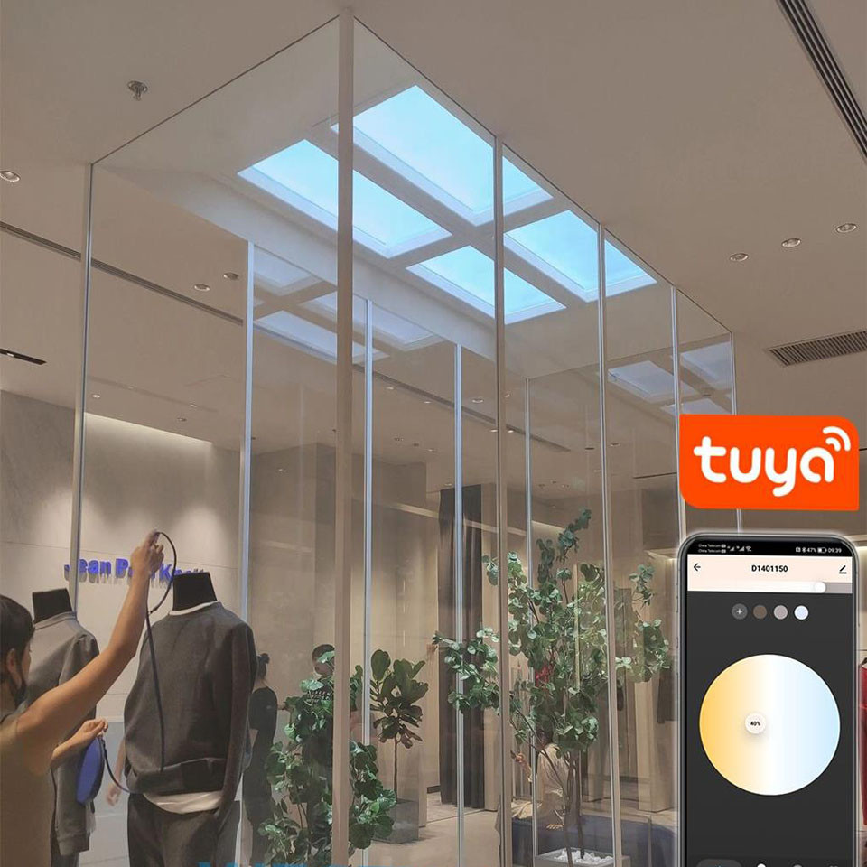 Natural Illumination High-Efficiency LED Skylight Panel for Seamless ...