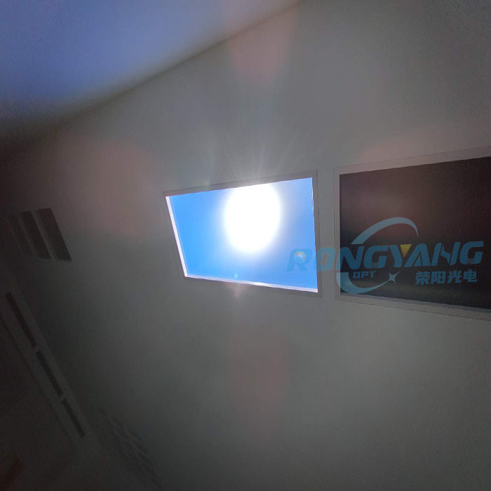 Dimmable 600x1200 Artificial Sunlight Panel Ceiling Tuya Control 90 Degree