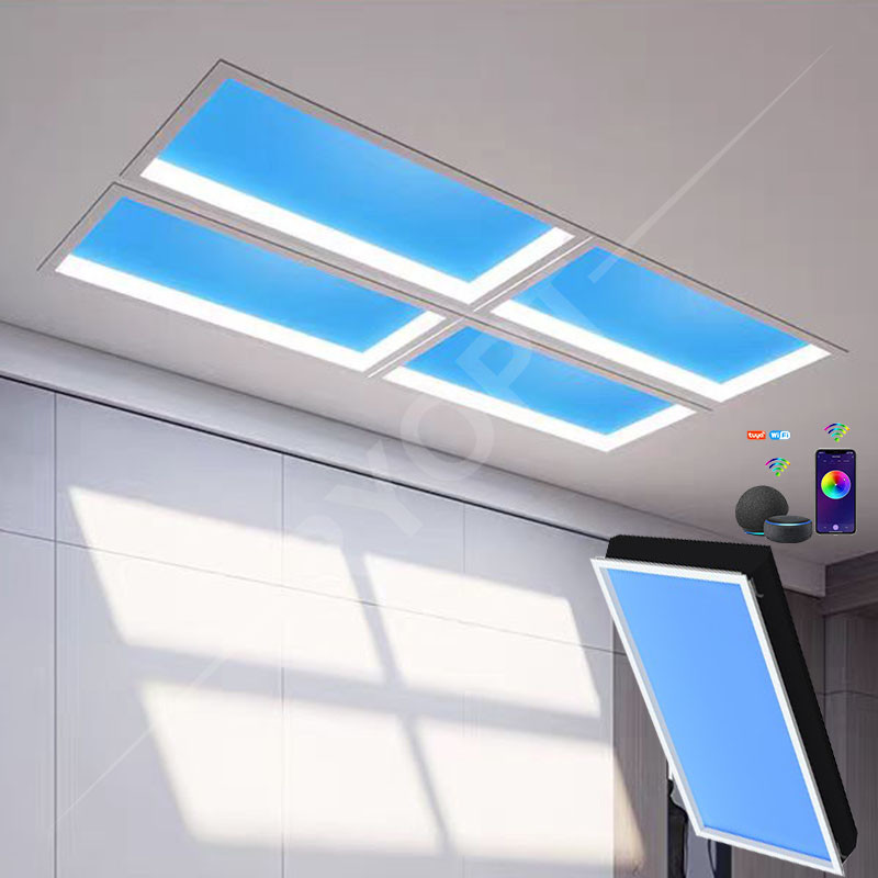 200w LED Ceiling Panel Light Blue Cloud Artificial Sunshine Skylight