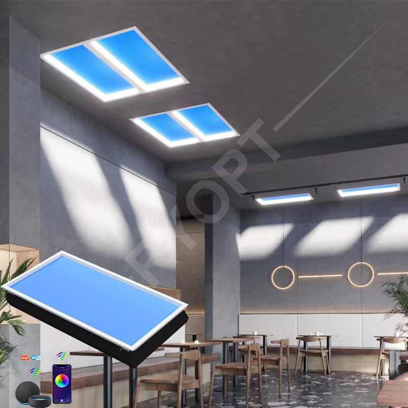 Practical 200W Artificial Daylight Panel 120x60 RGB Recessed Mounted