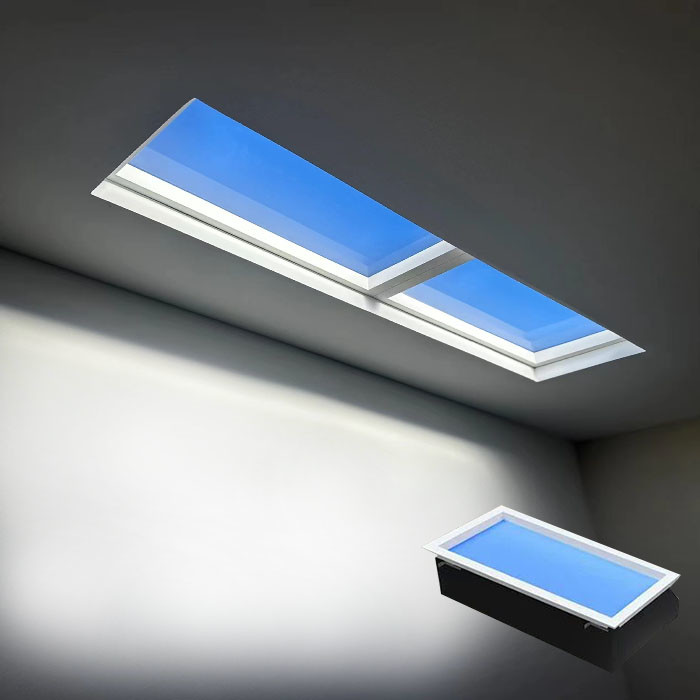Smart Sky Faux Skylight Panels-Simulated Natural Daylight Panel for Home, Office and Wellness Use