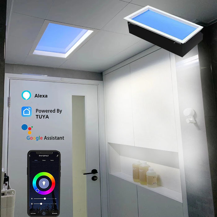 Circadian Rhythm Artificial Sunlight Panel Dali Control LED Skylight ...