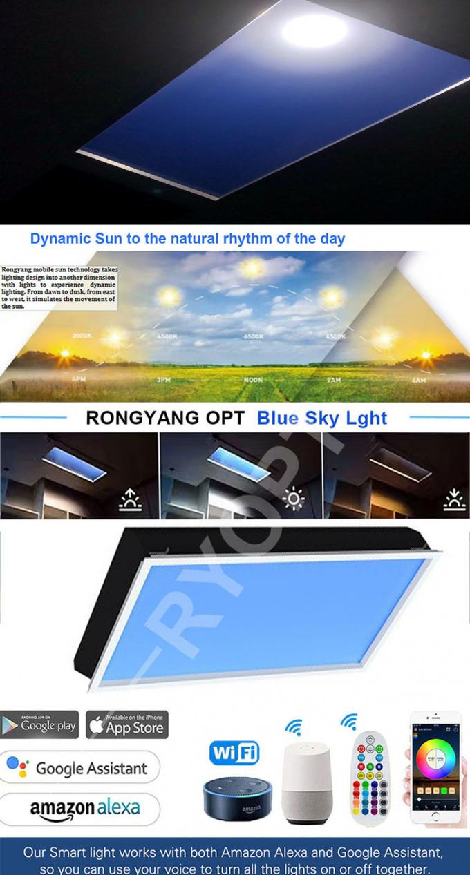 110V 220V Indoor LED Sky Ceilings , No Flicker Artificial Sunlight LED